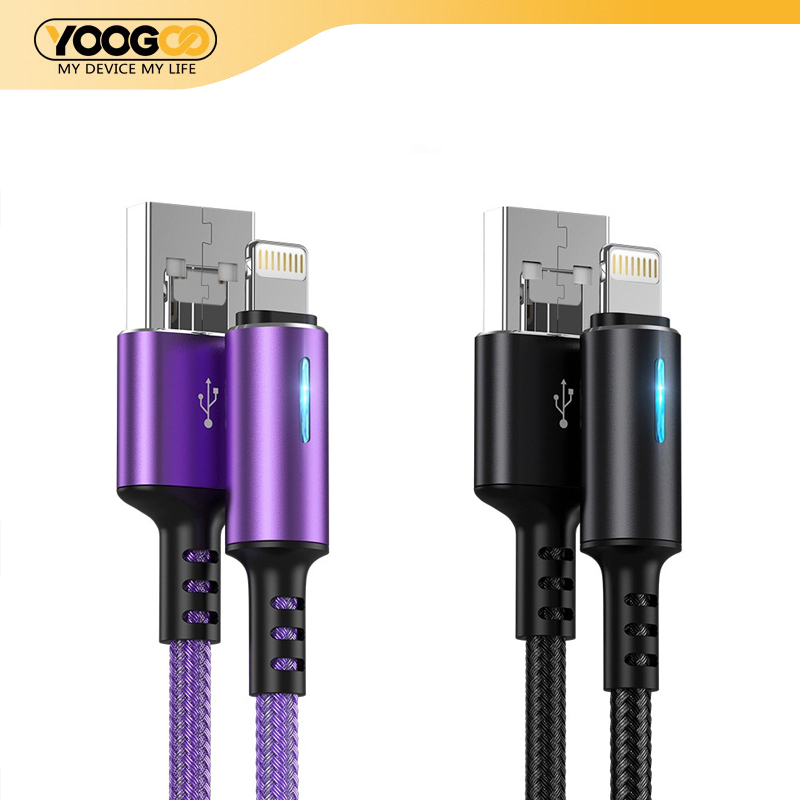 Jual 1.2M Kabel Charger Data Cable Micro Usb Type-c Lightning Fast ...