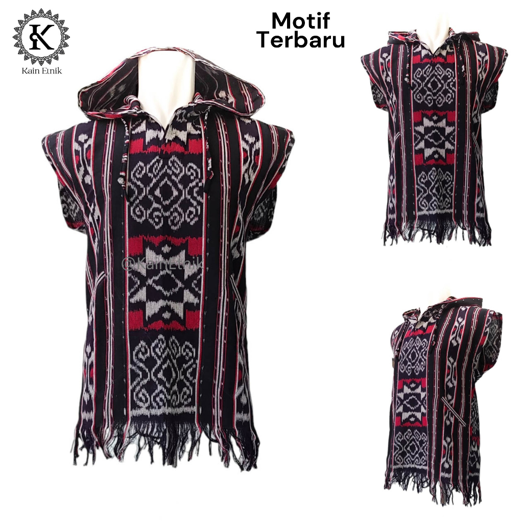 Jual Hoodie Tenun Rompi Oblong / Rompi Tenun Etnik Pria Wanita - Kain ...