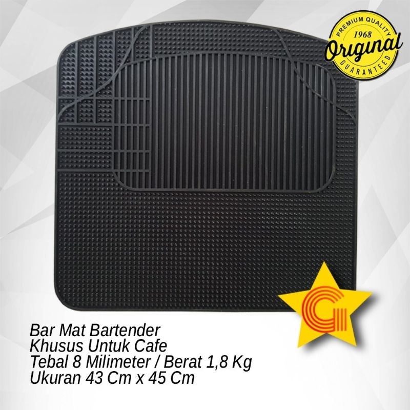 Jual Bar Mat Cafe Tatakan Gelas Anti Spill 43x45cm 8mm | Shopee Indonesia