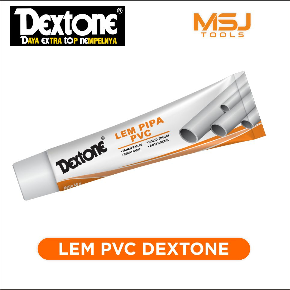 Jual lem pipa paralon pvc dextone lem paralon dectone 40gram | Shopee ...