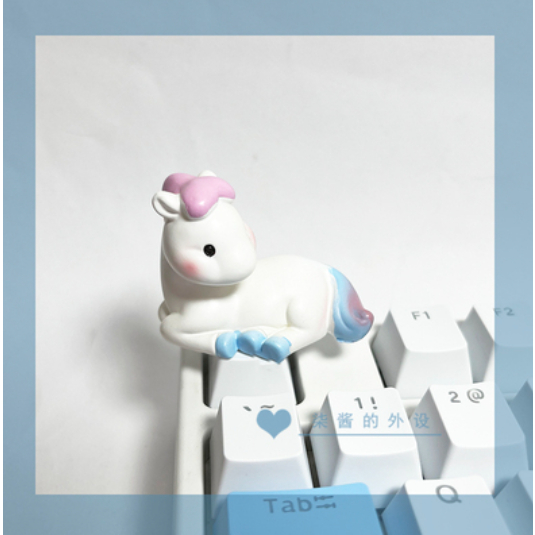 Jual Cute Animal Edition Mechanical Keyboard Animal ; artisan custom ...
