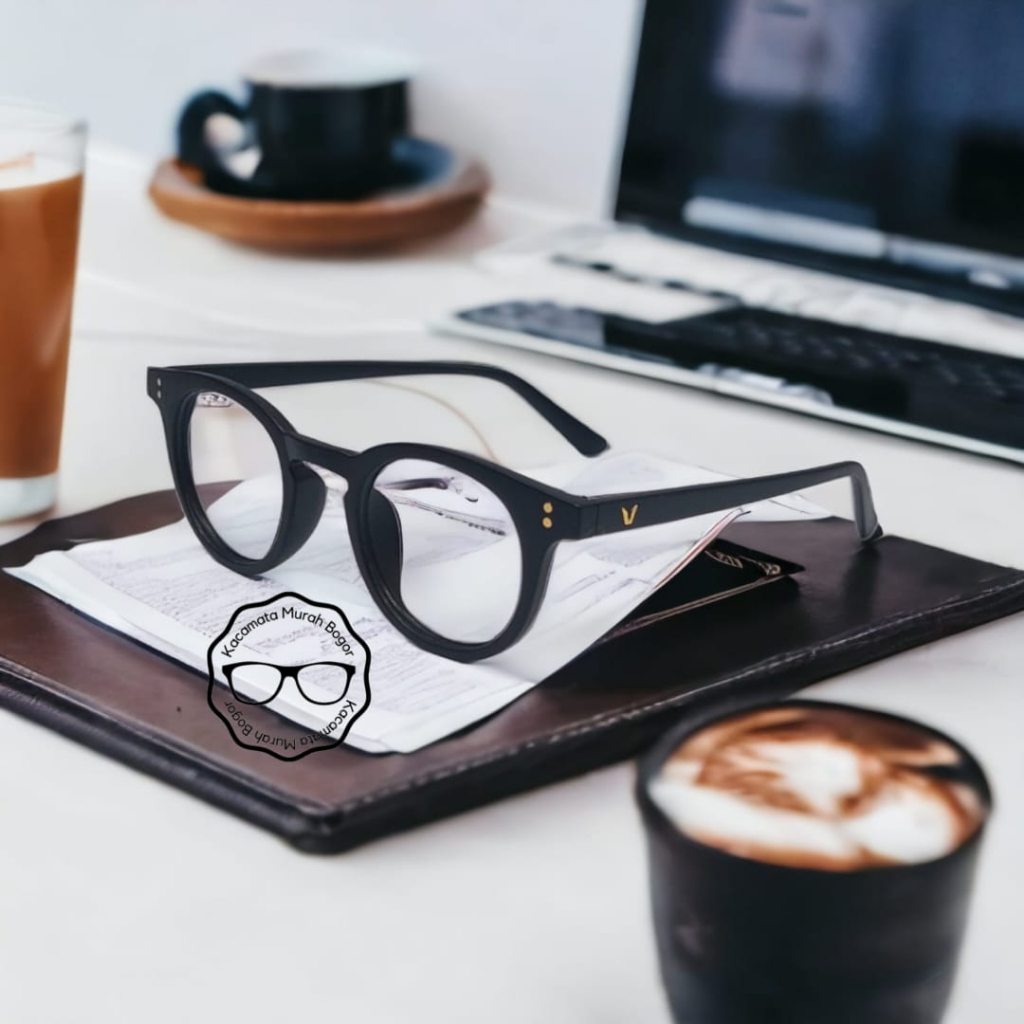 Jual Kacamata besi minus baca pria wanita bulat korea millan lensa ...