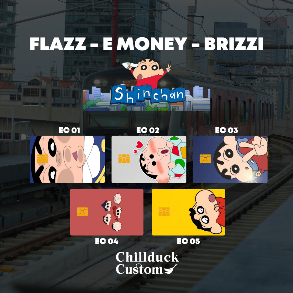 Jual Flazz Gen 2 BCA Emoney mandiri Brizzi Shinchan Custom Nama UV ...