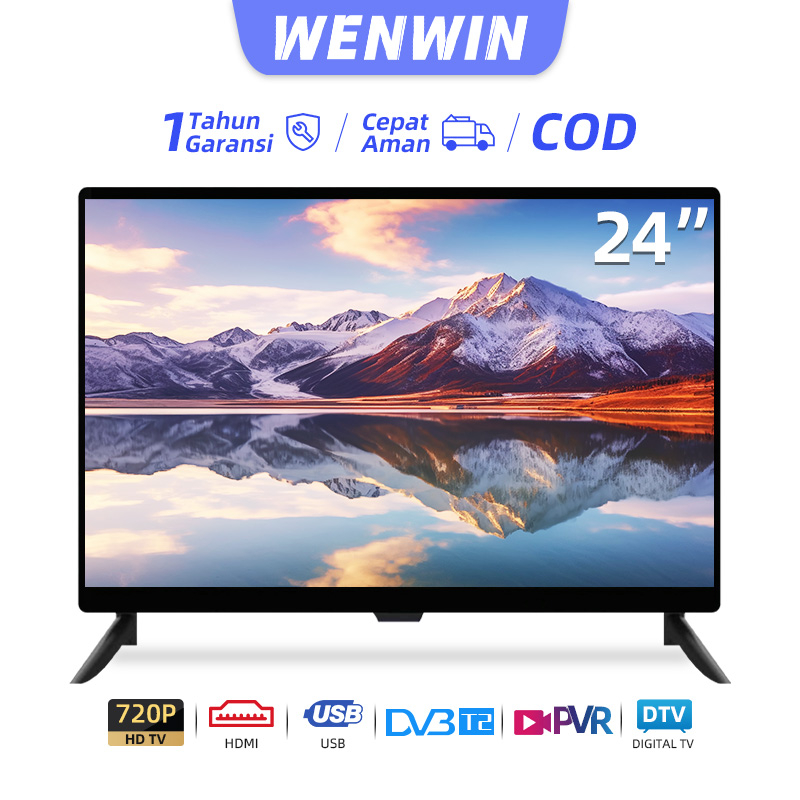 Jual WENWIN LED TV 22 24 25 inch TV Digital Analog FULL HD Televisi PC ...