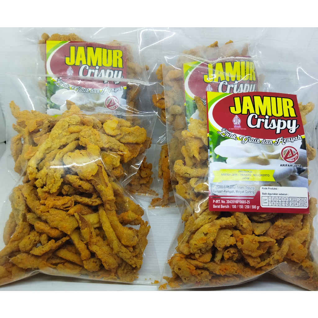 Jual Jamur Crispy Rasa Balado dan Original Asli Trawas 150gr | Shopee ...