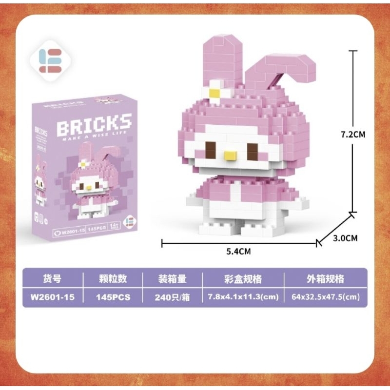Jual [033]DIY Bricks Mini Toys Model Kartun Building Blok Nano Block Kartun Mainan Balok Susun ...