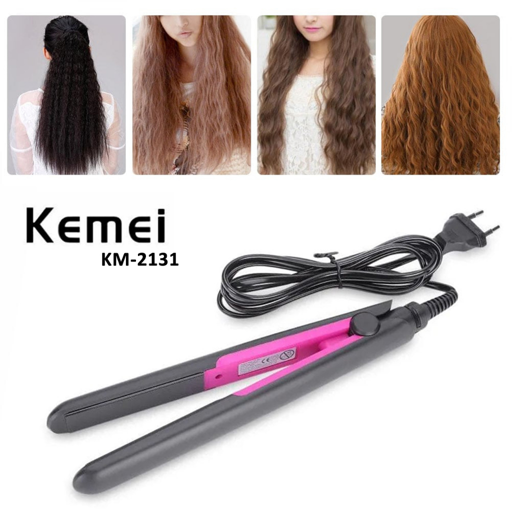 Jual KEMEI KM 2131 Catokan Curly Straight Lurus Keriting Alat Catok Rambut KM-2131 | Shopee ...