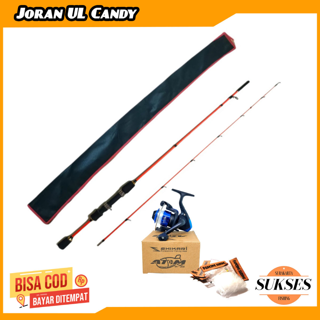 Jual SEPAKET JORAN AJIRO CANDY REEL SHIKARI ATOM FREE PANCING JARING ...
