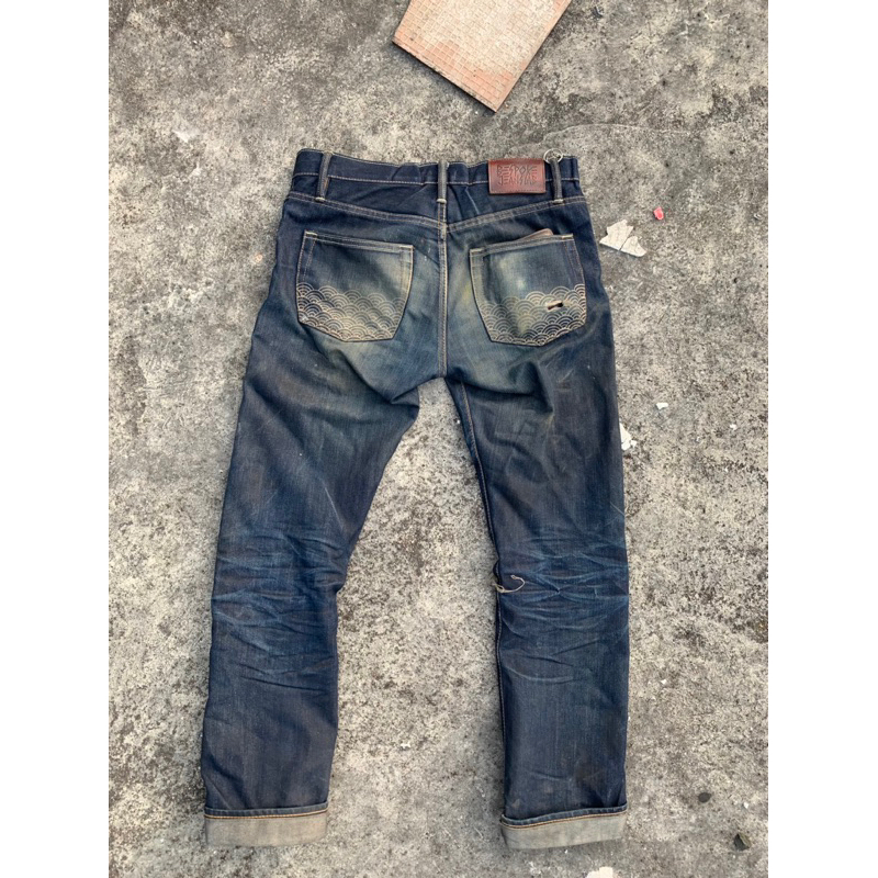Jual celana denim fading bespoke project | Shopee Indonesia