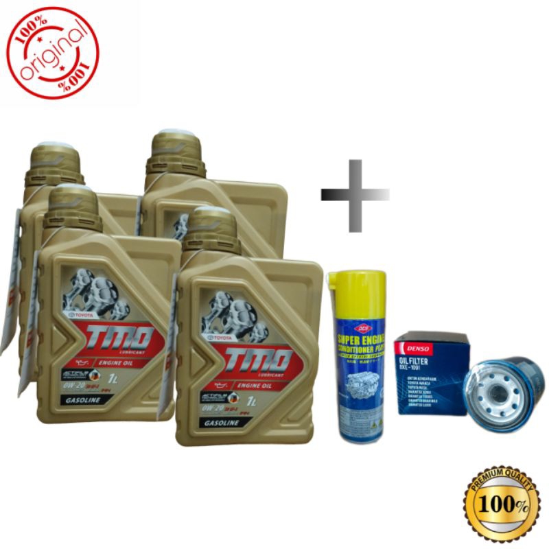 Jual PAKET OLI MESIN TMO 0W-20 1LITER ×4+ DCS SUPER ENGINE CONDITIONER ...