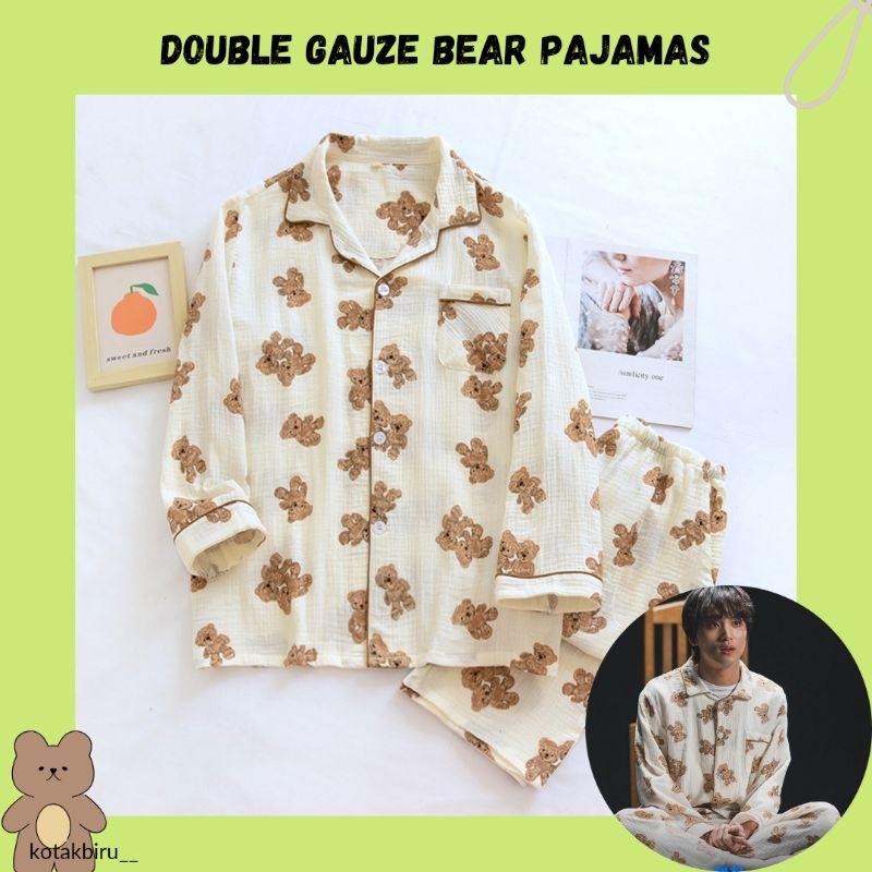 Jual Piyama Lee Haechan (Double Gauze Bear) BACA CAPT | Shopee Indonesia