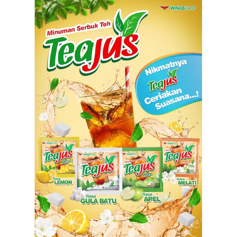 Jual TeaJus Minuman Serbuk Teh Renceng (10pcs) | Shopee Indonesia