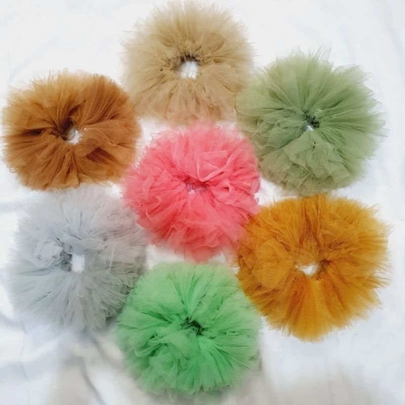 Jual Cepolan hijab/ Scrunchi tile/ scrunchi cepol hijab bervolume B1.3/ ...