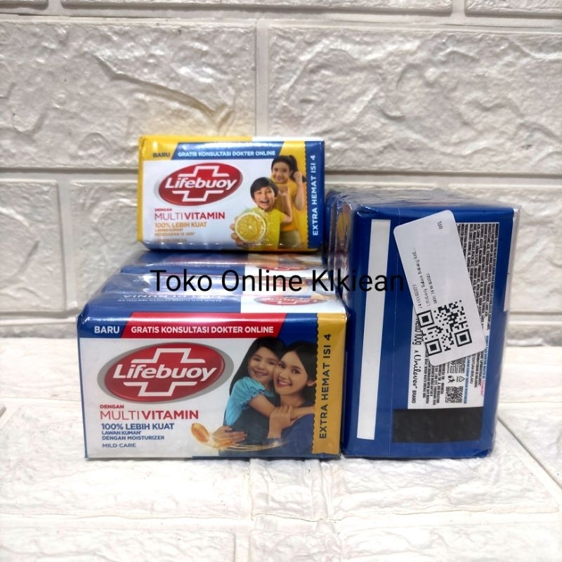 Jual Lifebuoy multivitamin mild care 100 gr isi 4 lemon 100gr 1 pc ...