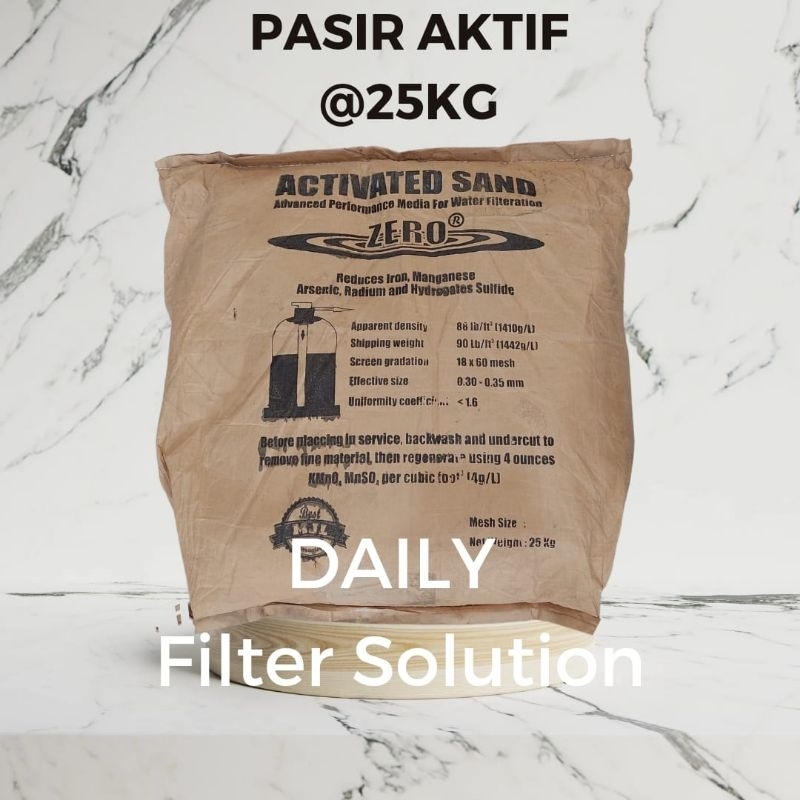 Jual Pasir Aktif Filter Air Sak Isi 25 Kg (khusus gojek/grab) | Shopee ...