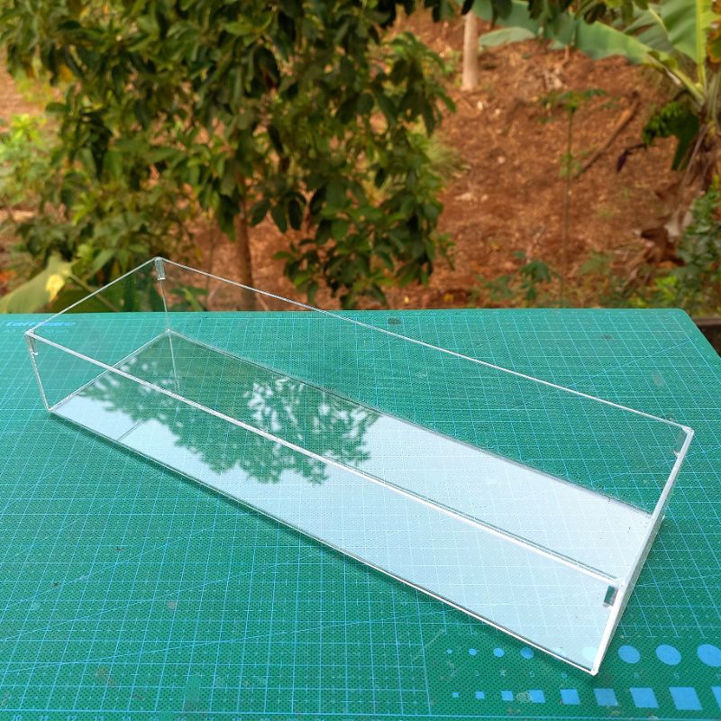 Jual kotak akrilik tempat alat tulis 30x10x5cm | Shopee Indonesia