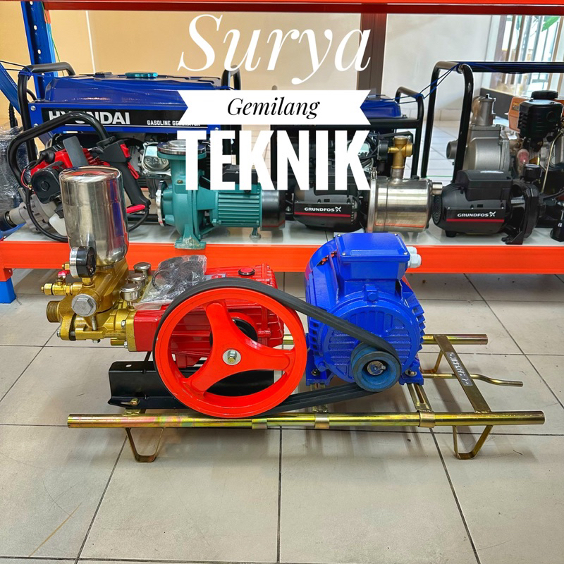 Jual Power Sprayer Kit SANCHIN SCN 45 Dengan Dinamo 5HP 3Phase Full Rakit Paket Steam Cuci Motor ...