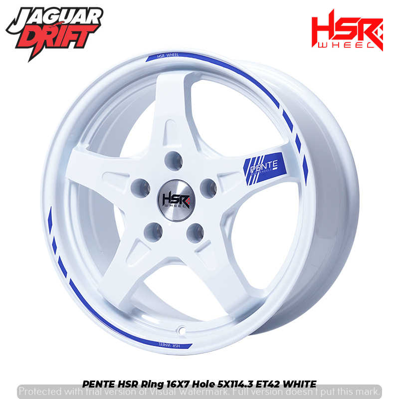 Jual VELG MOBIL PALANG 5 HSR PENTE PCD 5 X 114.3 WARNA PUTIH - COCOK ERTIGA XOVER INNOVA ...