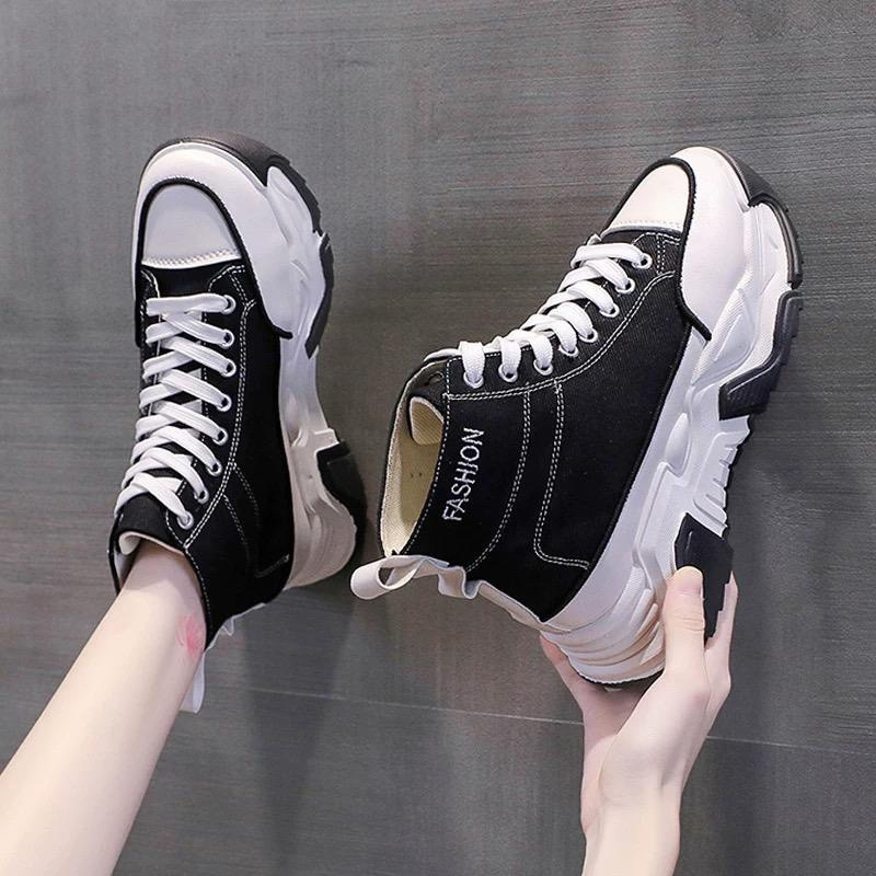 Jual SEPATU SNEAKERS BOOTS CASUAL WANITA FASHION PDSN 02 | Shopee Indonesia