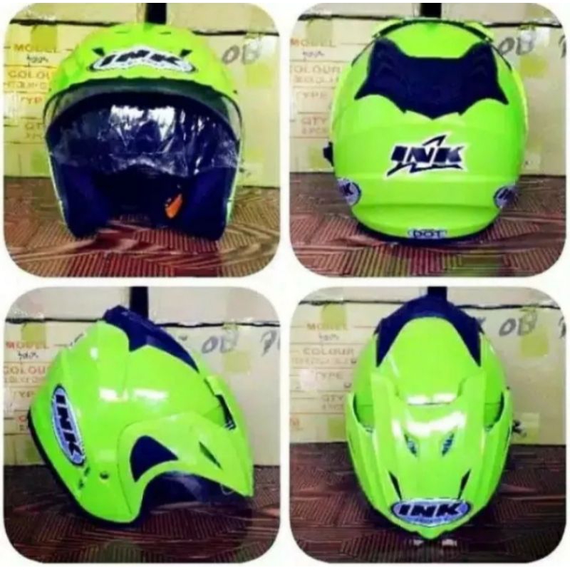 Jual HELM INK DOUBLE VISOR BARU MURAH TERLARIS BISA COD PAKING KARDUS ...