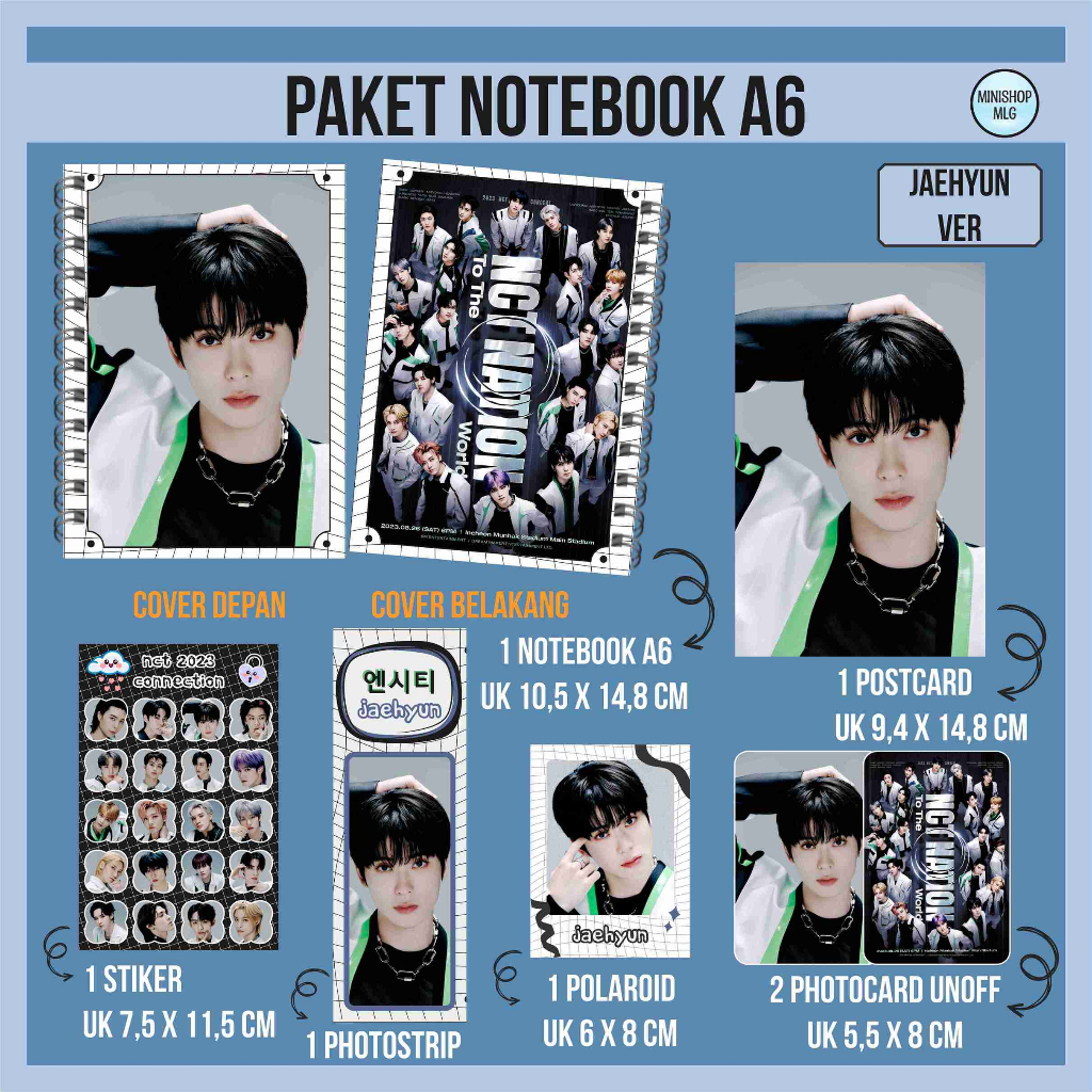 Jual PAKET HEMAT NOTEBOOK NCT 2023 UNOFFICIAL - FANKIT NOTEBOOK NCT ...