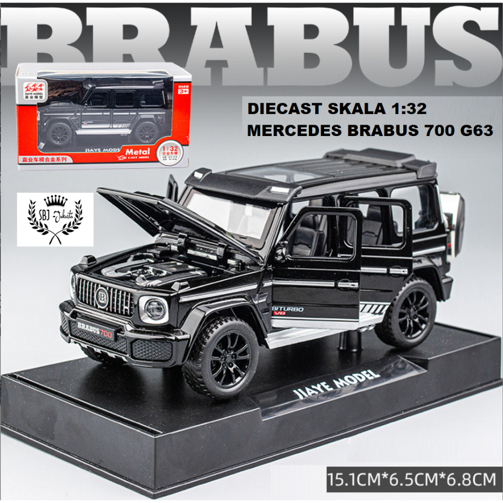 Jual Diecast mobil Mercedes Benz G63 G65 BRABUS Jeep Metal series Skala ...