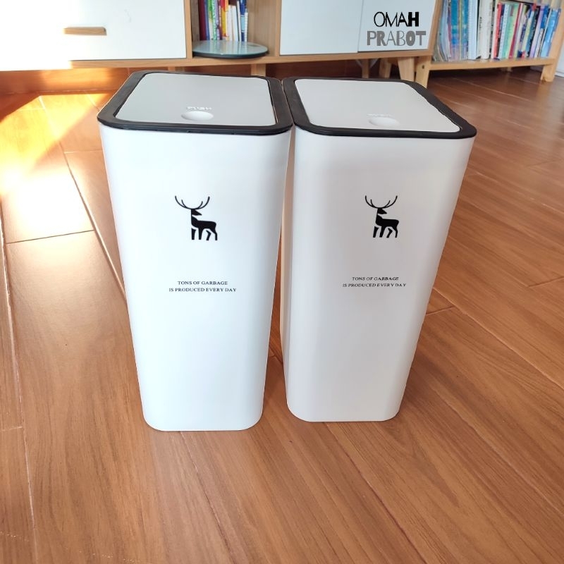 Jual Omah Prabot - Kotak Sampah Aesthetic Putih Hitam Kotak Sampah ...