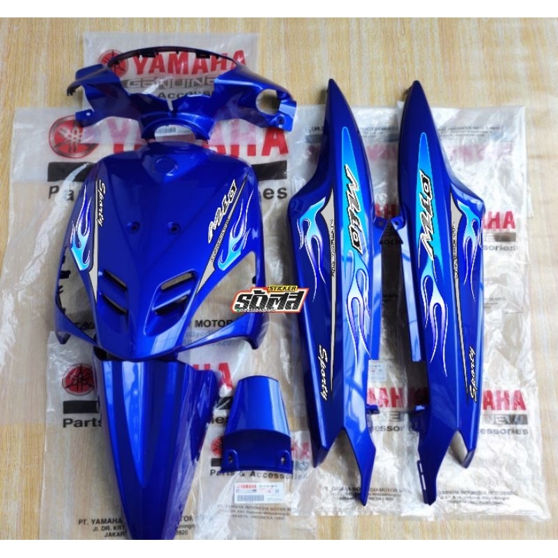 Jual Striping transparan mio api pelangi | striping mio sporty api ...
