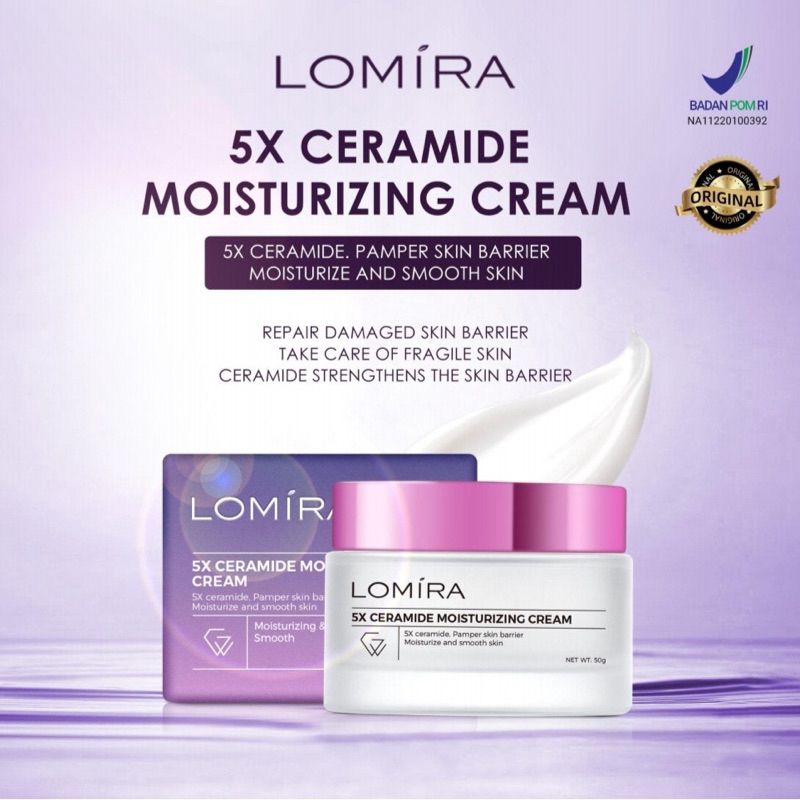 Jual Lomira 5x Ceramide Moisturizing Cream 50g | Shopee Indonesia