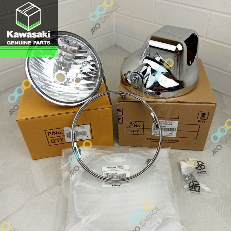 Jual Set lampu bulat Ninja SS R reflektor headlamp depan Ninja SS R ...