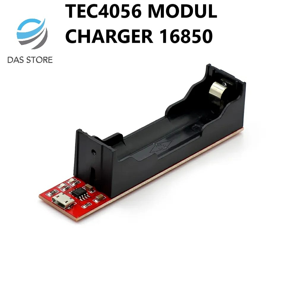Jual Modul Charger Baterai Lithium 18650 4.2V Micro USB TEC4056 TP4056 ...