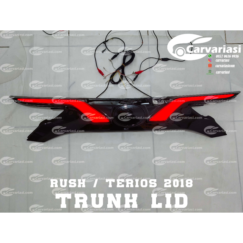 Jual Trunk Lid Rush Terios 2018 Lampu Bagasi Belakang Trunk lid all new ...