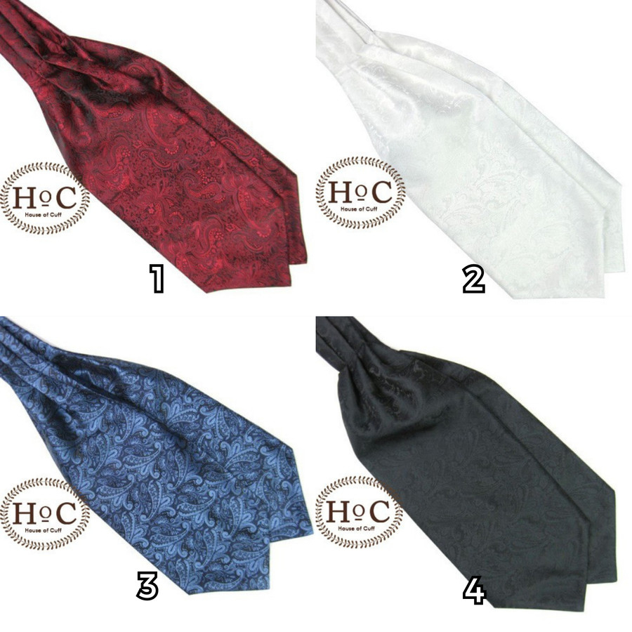 Jual Houseofcuff Dasi Ascot Tie Ascot / Cravat Tie All Color | Shopee ...