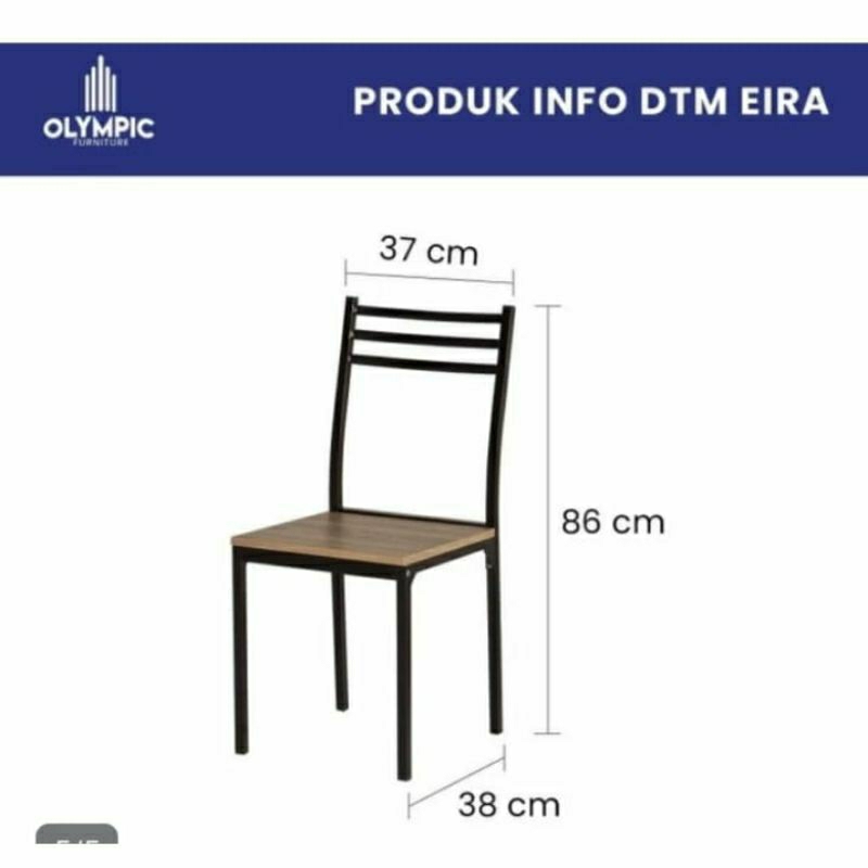 Jual Meja kursi makan set kayu Panel Elegant Estetik besi Olympic ...