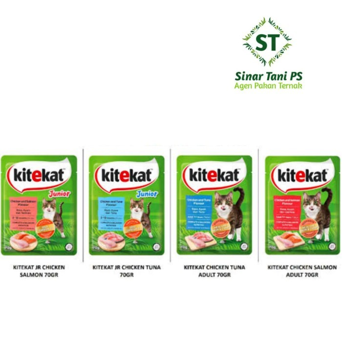 Jual KITEKAT POUCH Isi 24 Sachet Makanan Pakan Kucing Basah Cat Food ...