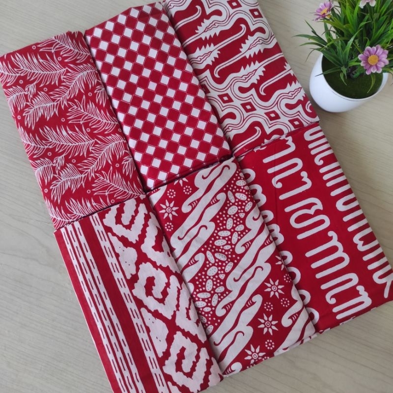 Jual BATIK MERAH PUTIH MOTIF ASMAT 2MTR | Shopee Indonesia