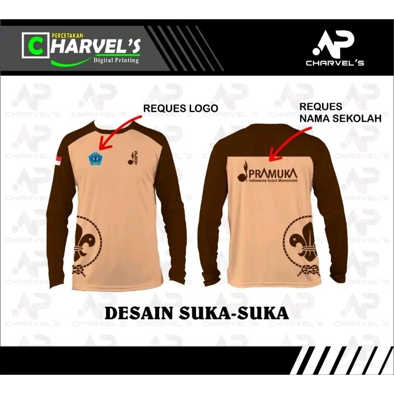 Jual KAOS PDL PRAMUKA / PASKIBRA / PMR DESAIN SENDIRI | Shopee Indonesia