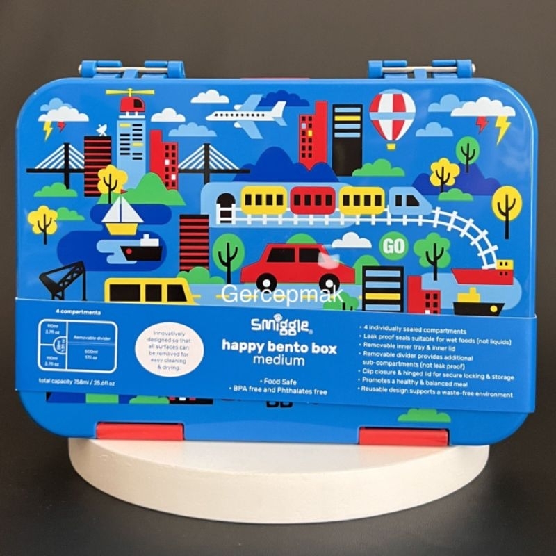Jual SMIGGLE BENTO ROUND BLUE | Shopee Indonesia