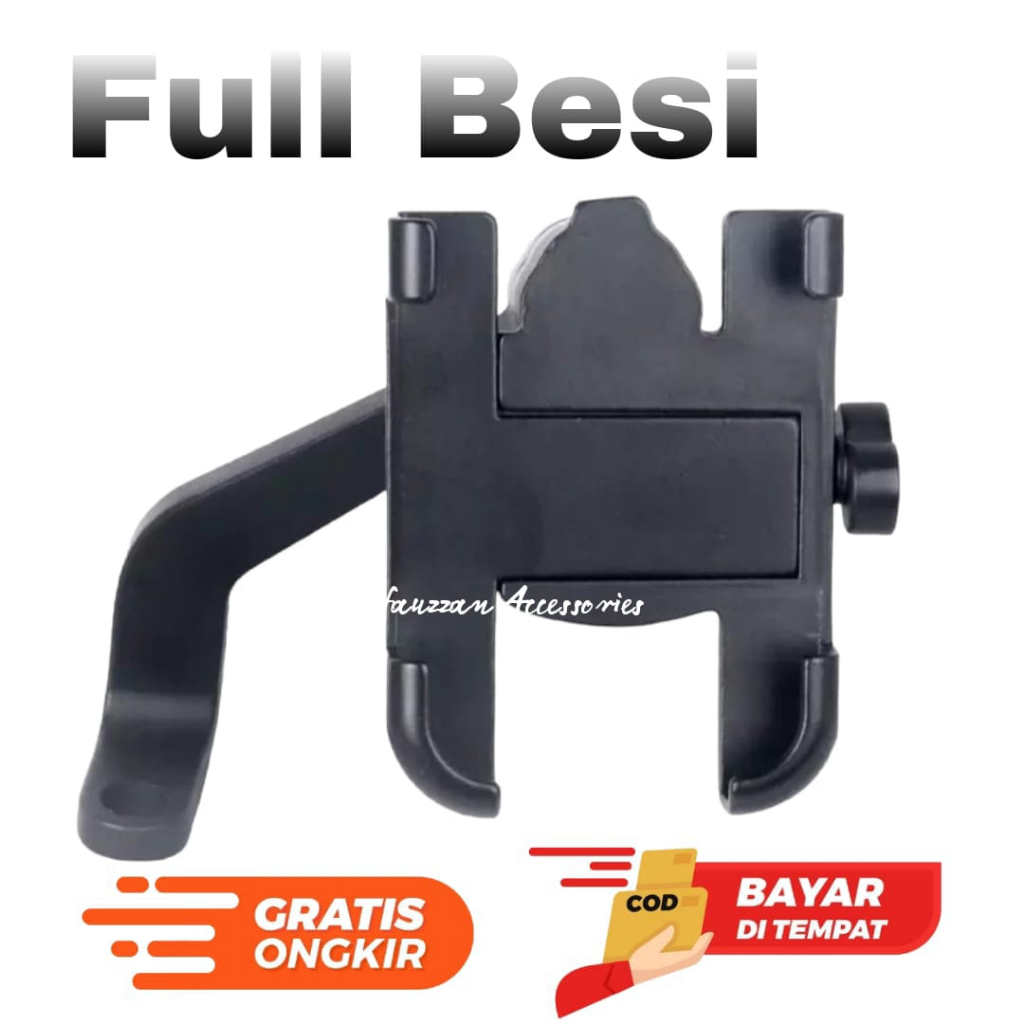 Jual Holder hp motor spion bahan besi full metal body C2 universal holder spion | Shopee Indonesia
