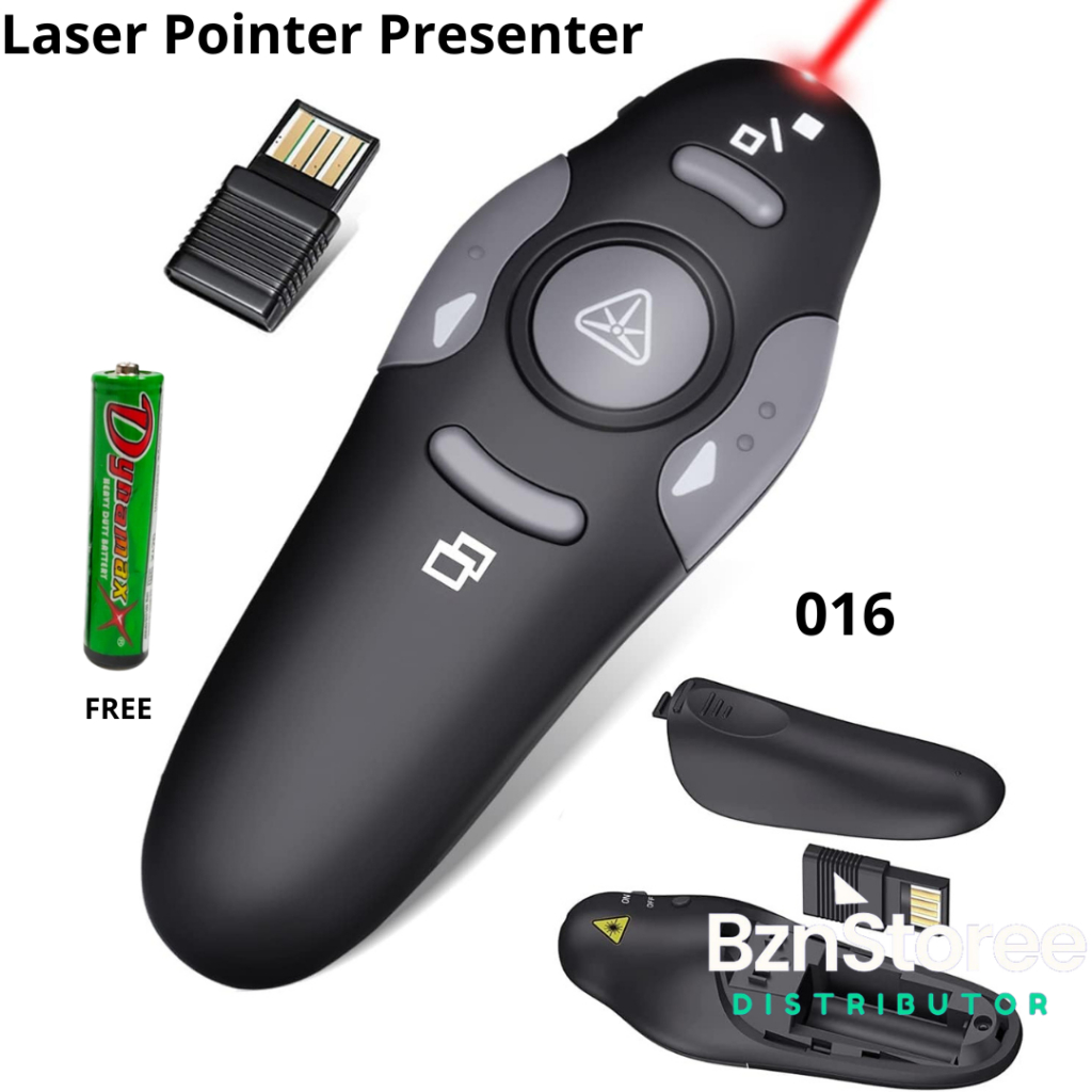 Jual Wireless Presenter Laser Pointer Presentasi Remote Control 2,4 GHz ...