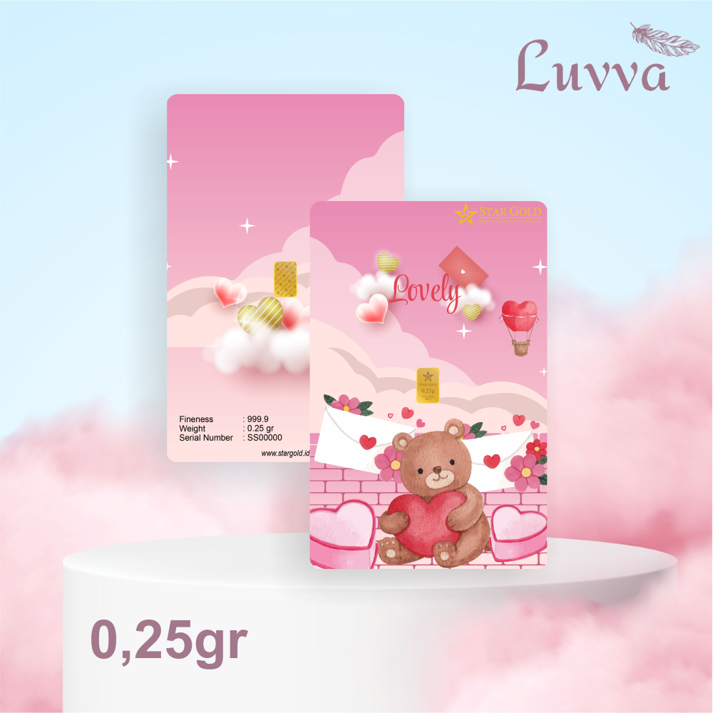 Jual Logam Mulia Micro Gold Star Gold Love Series 0.25gr | Shopee Indonesia