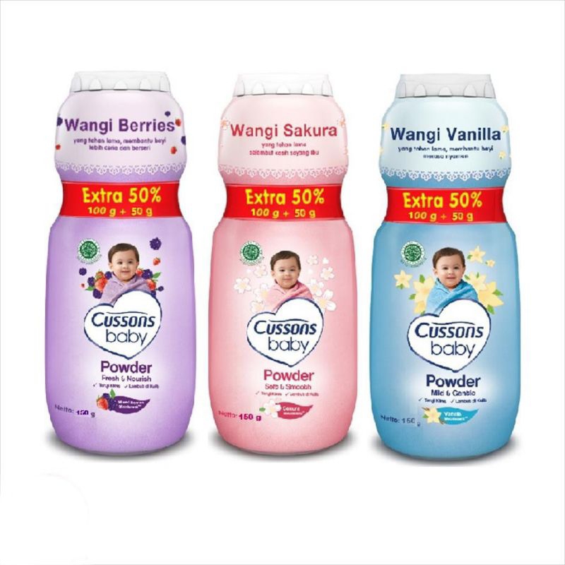 Jual Cussons Baby Powder 100+30g Extra 30% Bedak Bayi Powder | Shopee ...