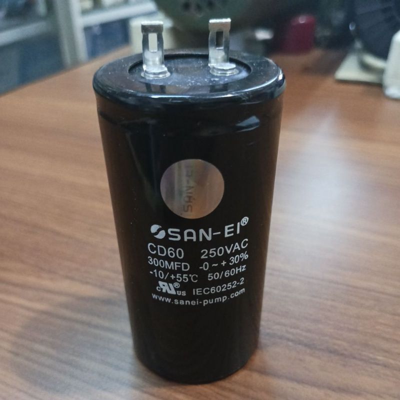 Jual KAPASITOR CAPACITOR STARTING 300 UF MFD MIKRO 250V SAN-EI SOKET 300 UF | Shopee Indonesia