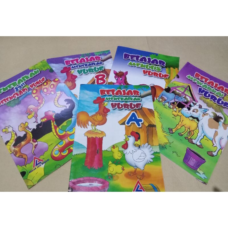 Jual BUKU ANAK PAUD RA TK TKIT BELAJAR MENEBALKAN HURUF BELAJAR ...