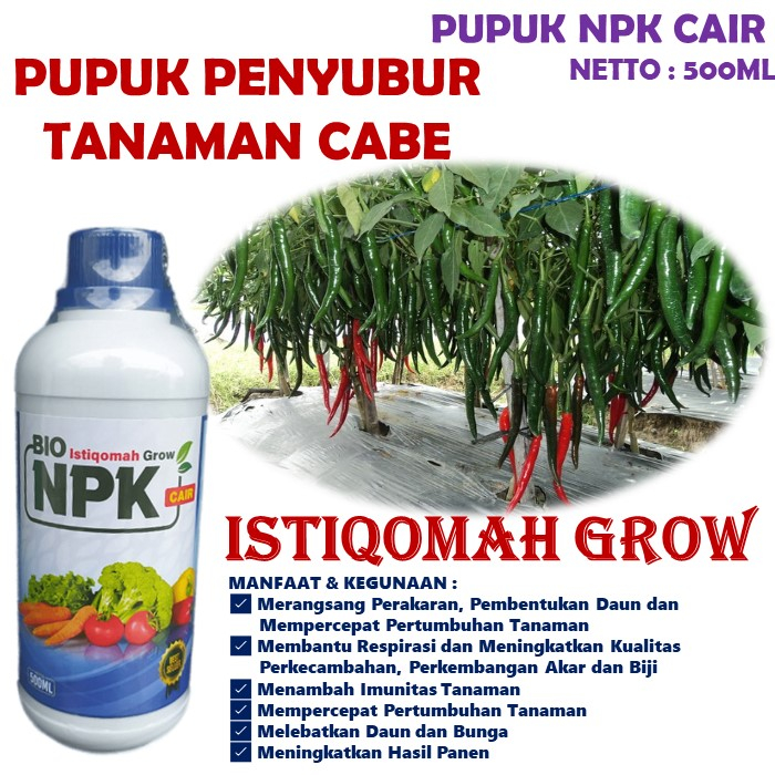 Jual Pupuk Penyubur Daun Dan Bunga Cabe Terbaik ISTIQOMAH GROW Pupuk ...