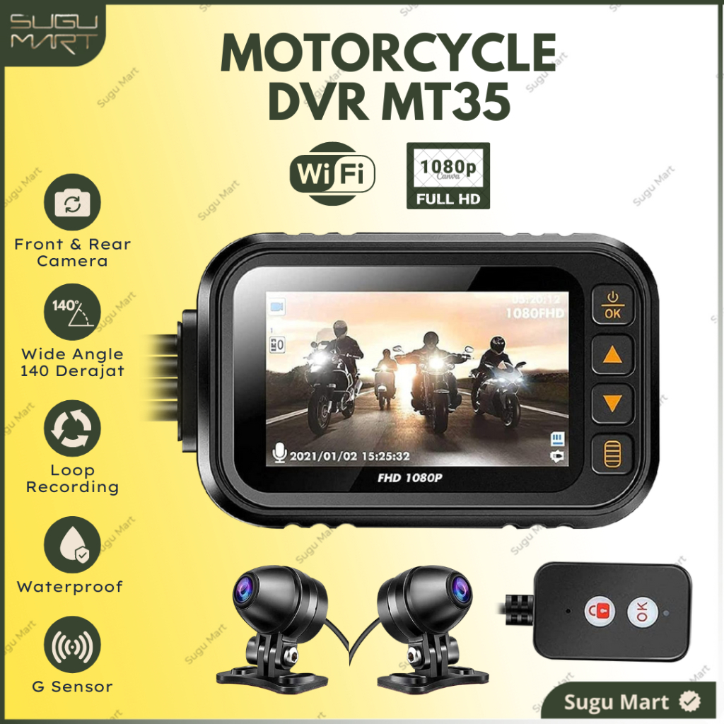 Jual MOTORCYCLE DVR | Motorcycle Recorder MT35 MT83B Wifi GPS | KAMERA ...