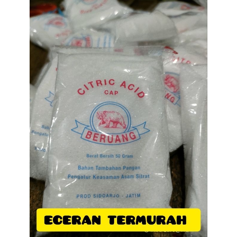 Jual Eceran satuan Citrun Asam Sitrat garam asam sitrun cap beruang ...
