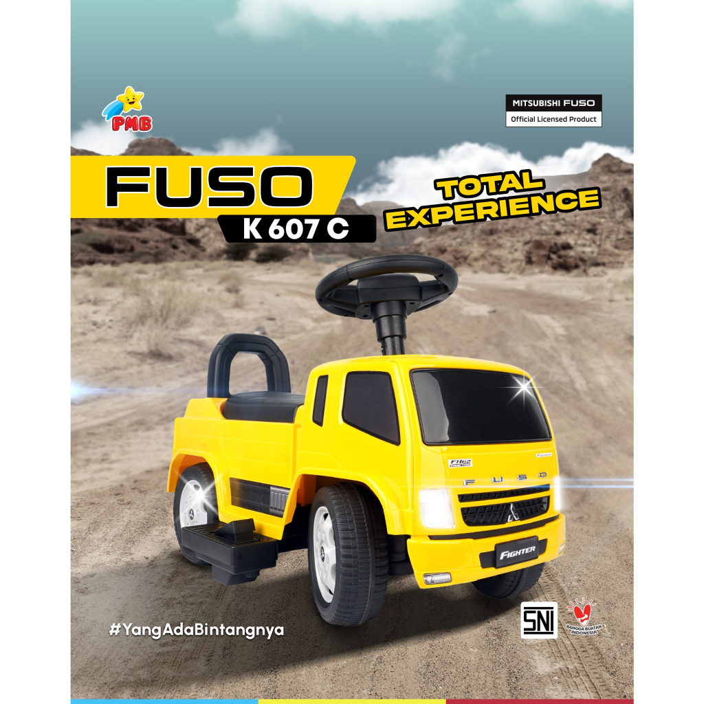 Jual TOLOCAR TOLO CAR RIDE ON TOYS PMB MITSUBISHI FUSO K607 / K-607 / K607B / K-607B | Shopee ...