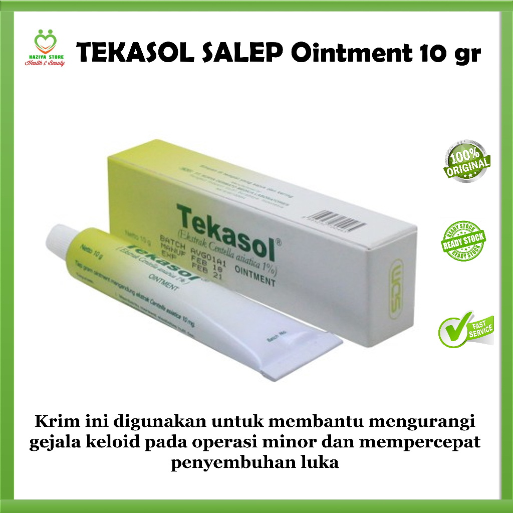Jual TEKASOL SALEP Ointment 10 gr krim Menyamarkan bekas luka, scar ...