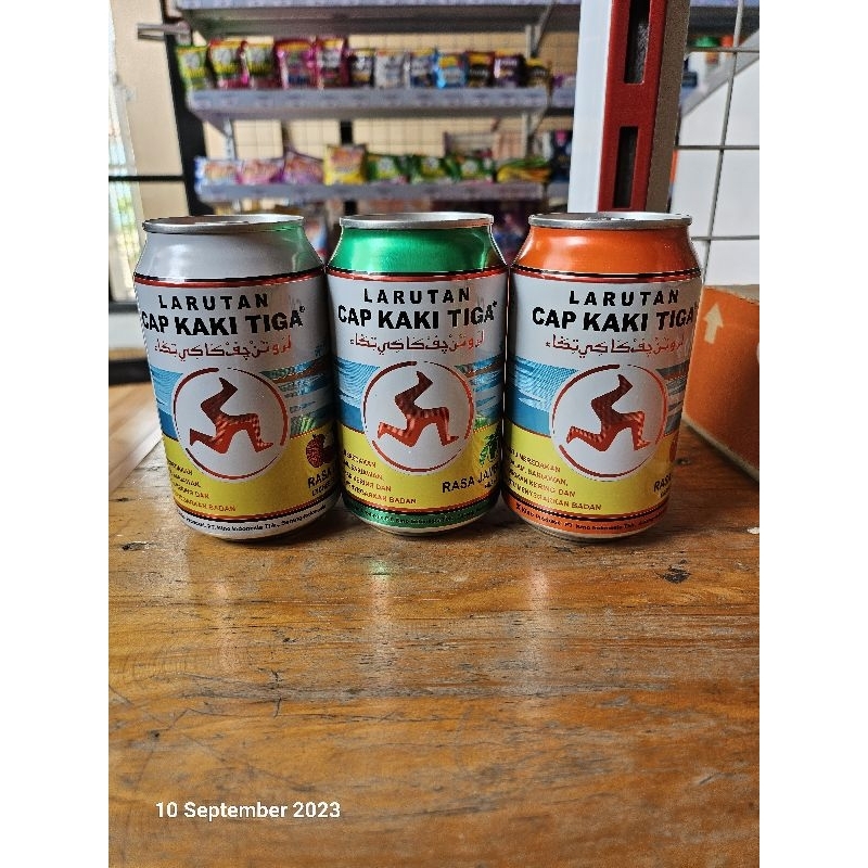 Jual Larutan Penyegar Cap Kaki Tiga Kaleng 320ml | Shopee Indonesia